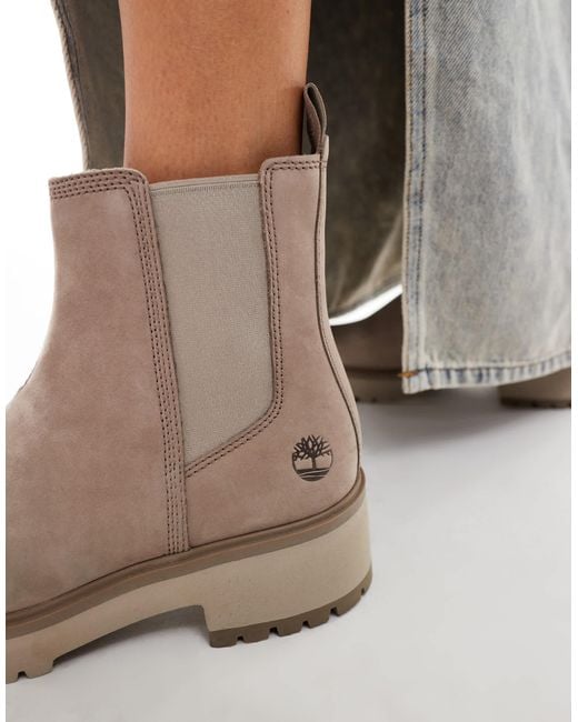 Timberland Carnaby Cool Mid Chelsea Boot in White | Lyst