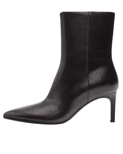 Pull&Bear Mid-heel Ankle Boots in Black | Lyst UK