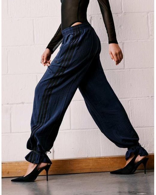 adidas Originals x ASOS Nylon Track Pants in Blue | Lyst UK