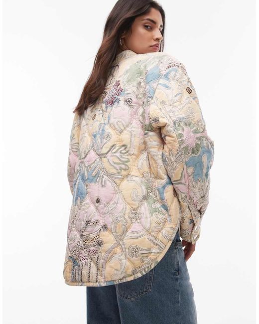 & Other Stories Quilted Jacket in Natural | Lyst UK