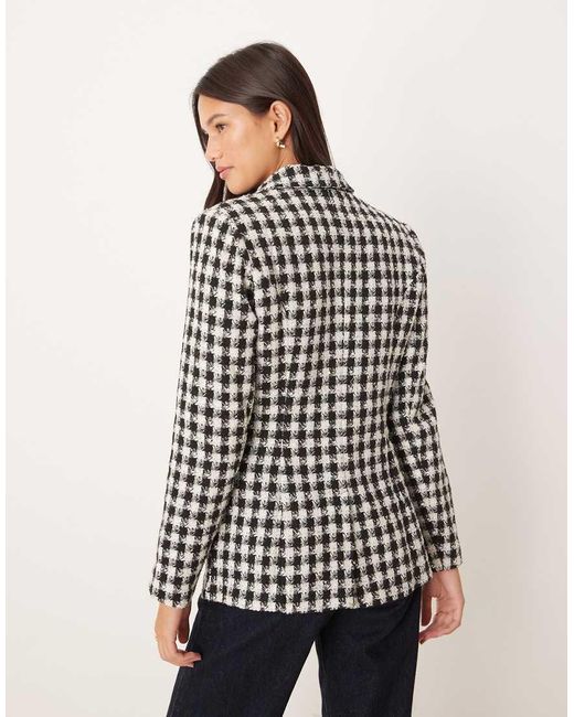 NARRATED Double Breasted Blazer in Black | Lyst UK