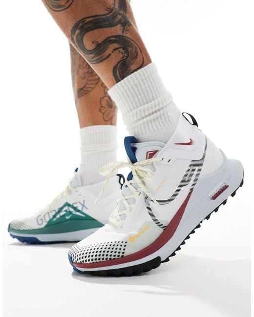 Nike Reactx Pegasus Trail 4 Gore-Tex Trainers in White for Men | Lyst