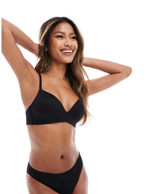 ASOS Contouring Wireless Push Up Bra in Black | Lyst