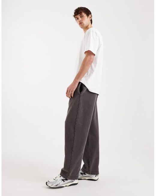 Hollister Baggy Open Cuff Graphic Joggers in Grey for Men | Lyst UK