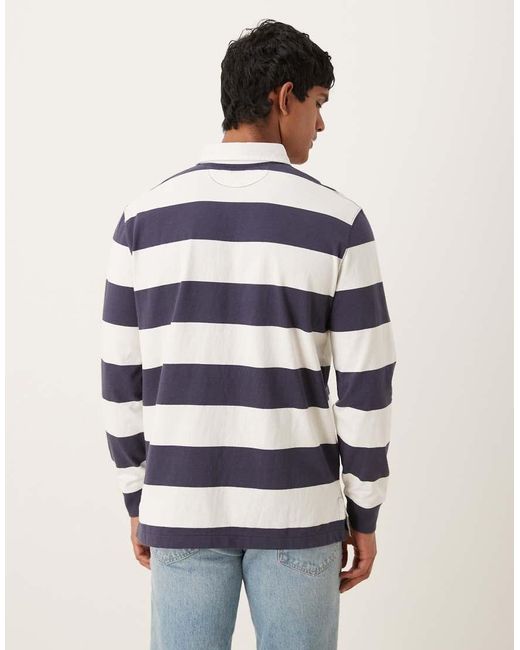 Polo Ralph Lauren Heritage Bear Block Stripe Rugby Polo Classic Oversized Fit in Blue for Men ...