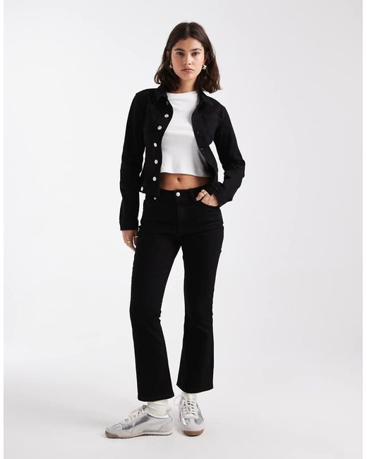 ASOS Denim Jacket With Pocket Detail Co-ord in Black | Lyst UK