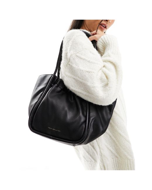 French Connection Gathered Detail Tote Bag in White | Lyst