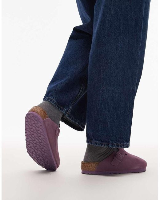 Birkenstock Boston Clog in Blue | Lyst UK