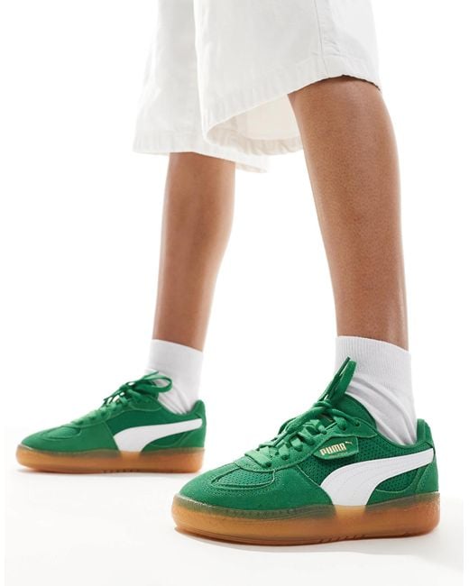 PUMA Palermo Vintage Moda Sneakers in Green | Lyst