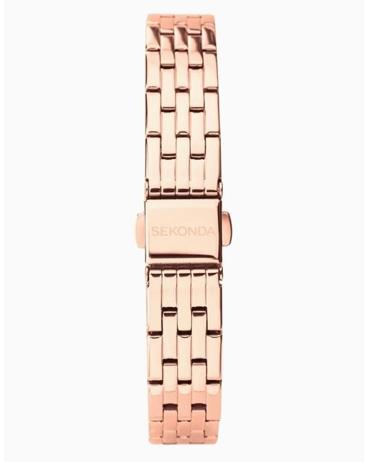 Sekonda Charlotte 33Mm Round Rose Watch in Metallic | Lyst UK