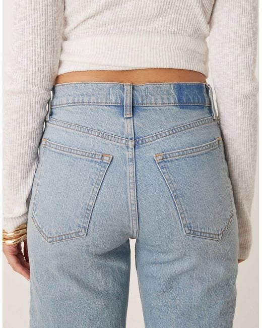 Abercrombie & Fitch High Rise 90's Fit Relaxed Jean in Blue | Lyst