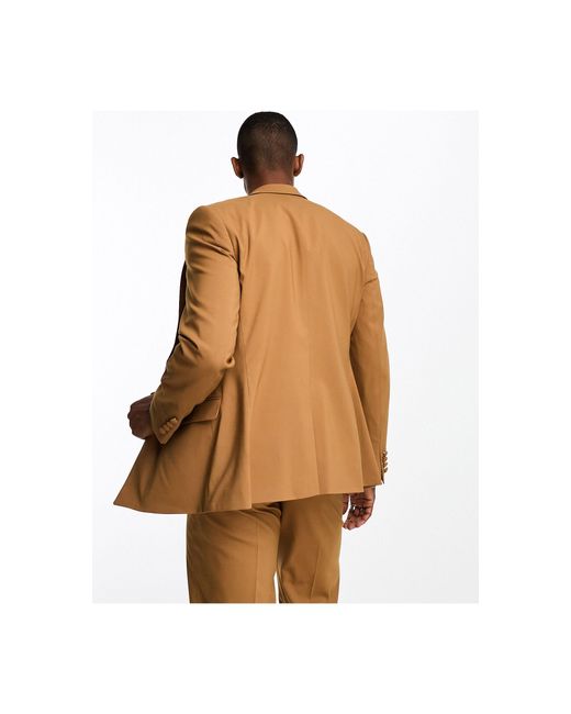Asos Skinny Wide Lapel Suit Jacket In White For Men Lyst