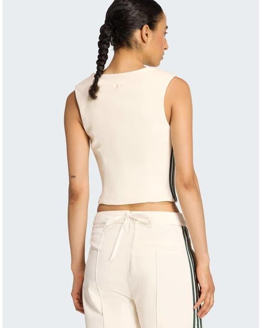 adidas Originals Originals Velvet Corset in Natural | Lyst UK