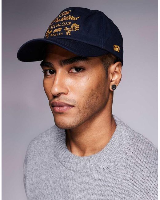 Prohibited Prpohibited Clubhouse Logo Cap in Blue for Men | Lyst UK