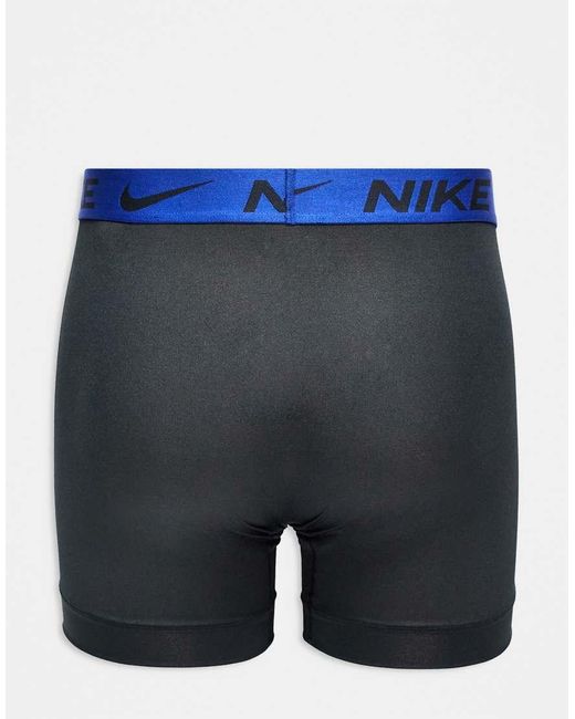 Nike Essential Microfibre 3 Pack Boxer Brief in Blue for Men | Lyst UK
