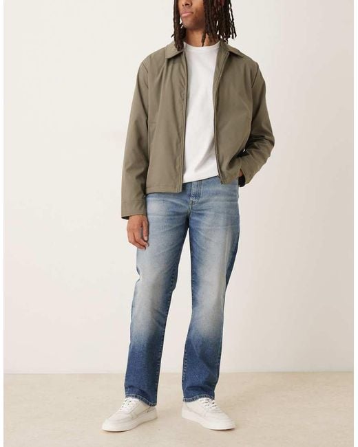 ASOS Straight Jeans in Natural for Men | Lyst UK