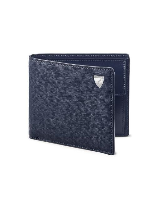 Aspinal of London Billfold Coin Wallet in Blue for Men | Lyst UK
