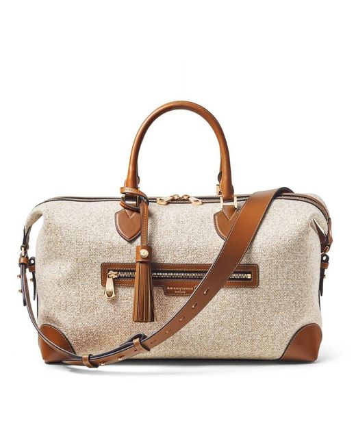 Aspinal of London Como Flight Bag in Brown | Lyst UK