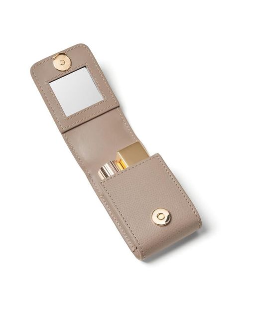 Aspinal of London Duo Lipstick Case in Natural | Lyst