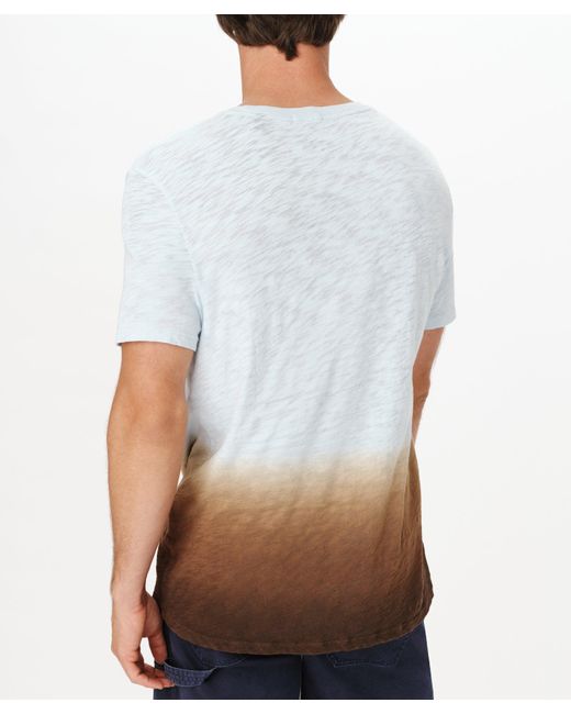ATM Slub Jersey Short Sleeve Crew Neck Tee With Dip Dye in White for Men | Lyst