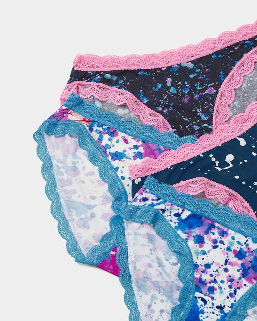 Stripe And Stare Stripe And Stare Knicker Box In Blue Lyst