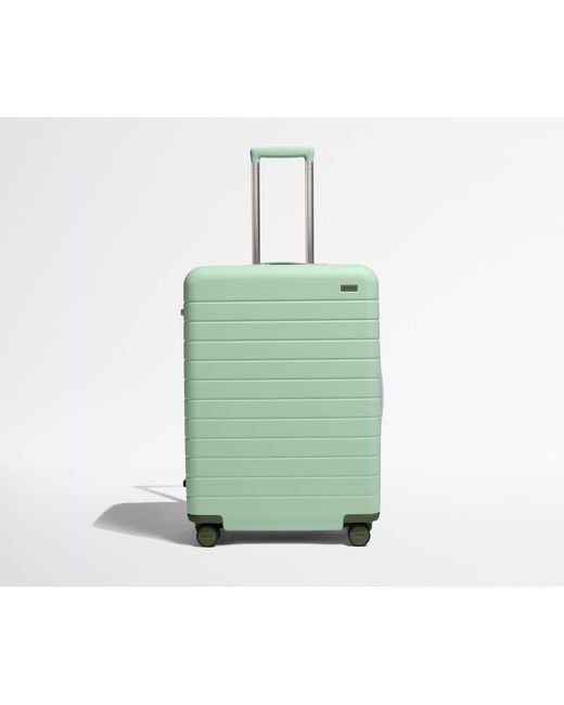 Away Travel The Checked Suitcase in Green | Lyst UK