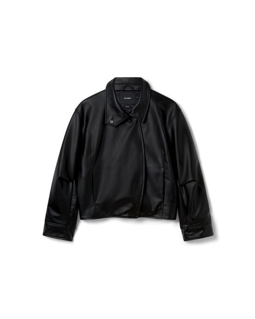 Axel Arigato Roda Faux Leather Jacket in Black | Lyst