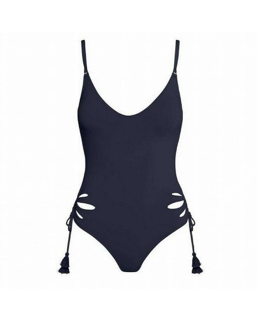 Robin Piccone Synthetic Swimwear Midnight Size 12 Cutout One Piece In
