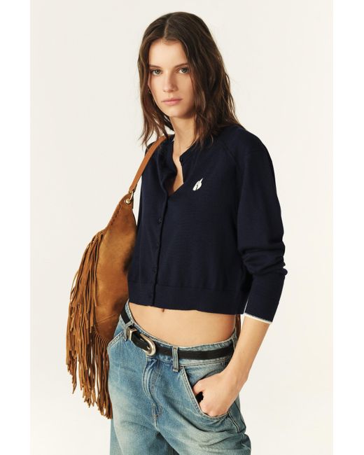 Ba&sh Cardigan Branice in Blue | Lyst