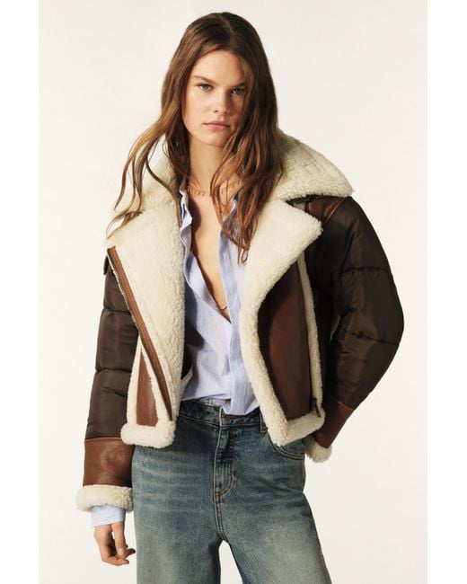Ba&sh Jacket Explora in Brown | Lyst