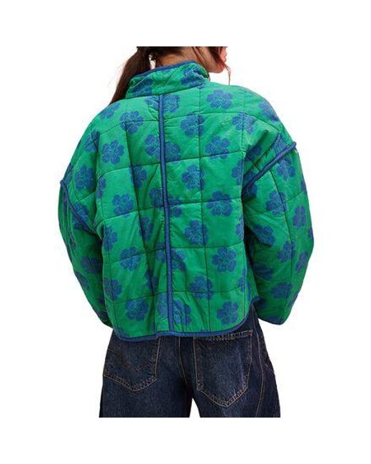 Free People Chloe Jacket in Green | Lyst