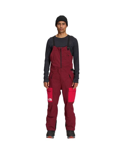 The North Face Dragline Bib Pant in Red for Men | Lyst