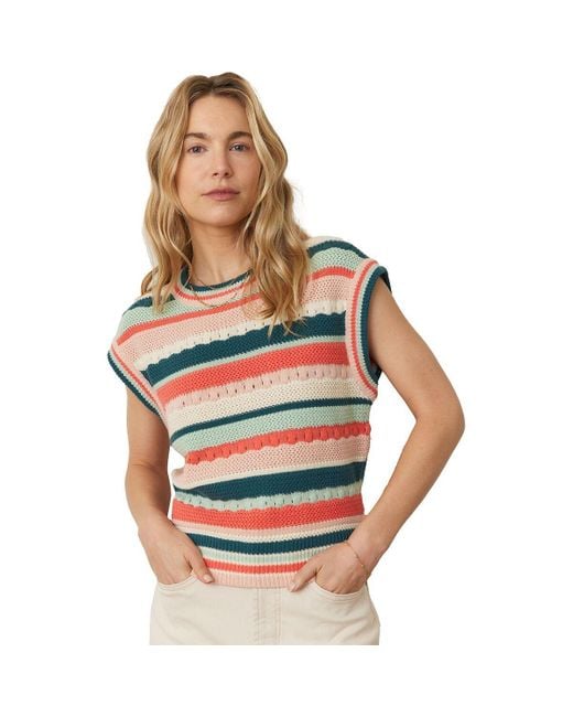 Marine Layer Rory Crochet Vest | Lyst