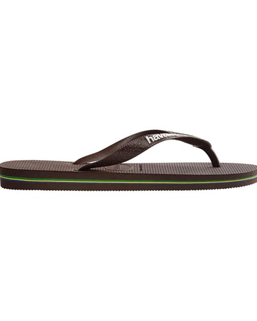Havaianas Brazil Logo Flip Flop in Brown | Lyst