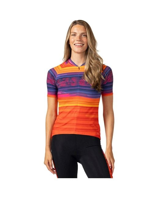 Terry Bicycles Soleil Short-Sleeve Jersey in Red | Lyst