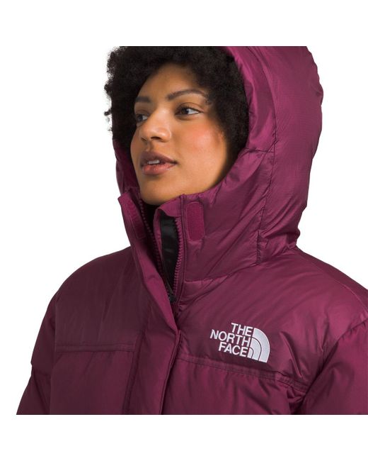 The North Face Nuptse Parka in Red | Lyst The North Face Nuptse Parka in Red | Lyst