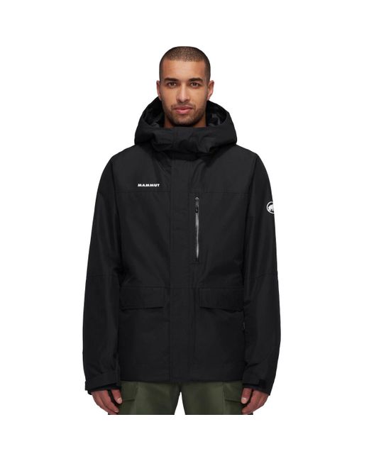 Mammut Fall Line Hs Thermo Hooded Jacket in Black | Lyst