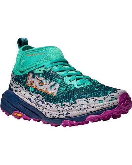 Hoka One One Speedgoat 6 Mid Gtx Trail Running Shoe in Blue | Lyst