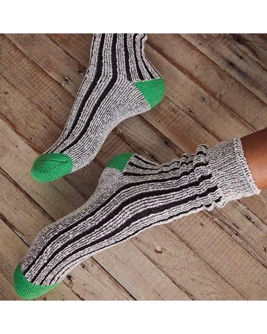 Free People Plush Inside Out Crew Sock in Gray | Lyst