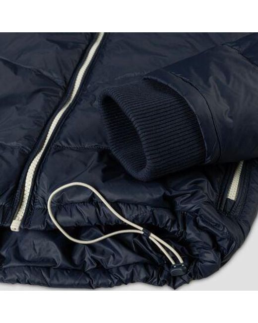 Marine Layer Archive Puffer Mock Jacket in Blue | Lyst