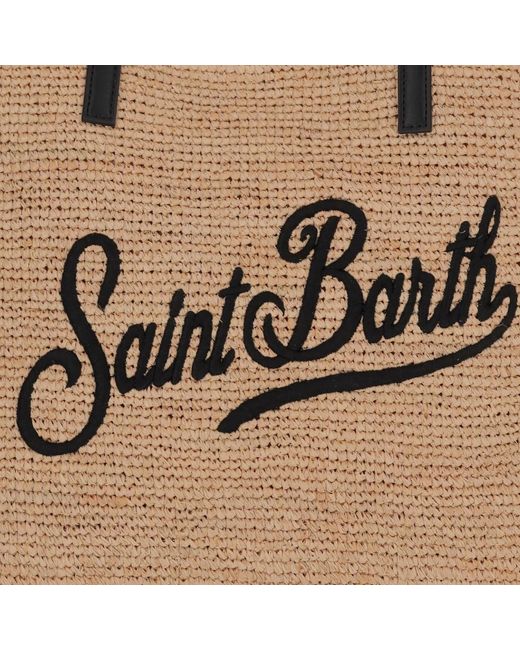 Mc2 Saint Barth Saint Barth Raffia City Bag in Natural | Lyst