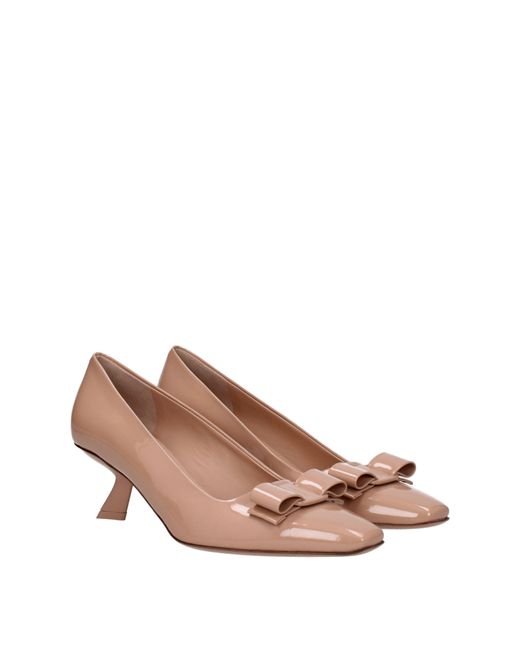 Ferragamo Décolleté /Amaretto Paint in Pink | Lyst