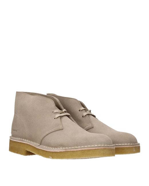 Clarks Boots Suede/Sand in Gray for Men | Lyst