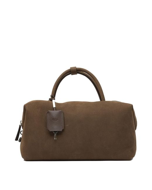 Max Mara Satchel Handbag in Brown | Lyst UK