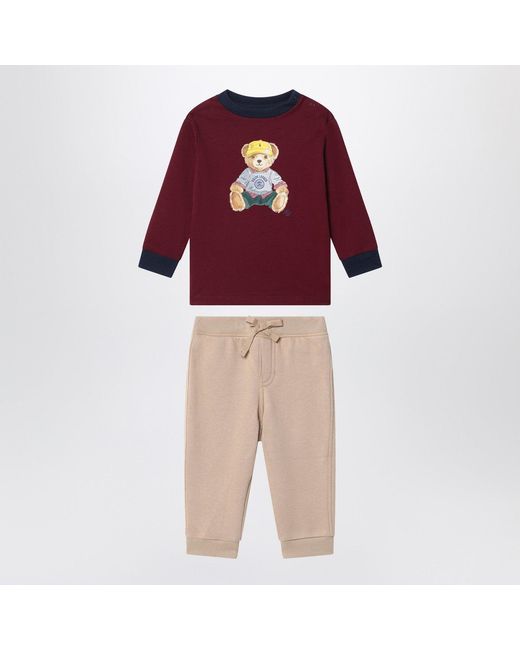 Polo Ralph Lauren Two-Piece Polo Bear Set in Red | Lyst UK