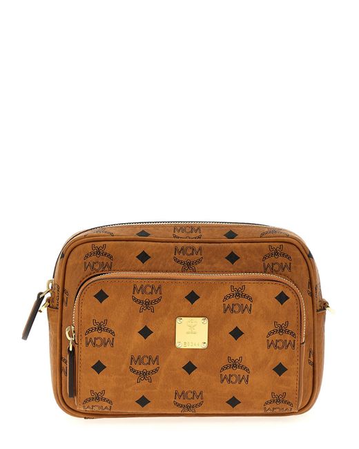 MCM 'Kl Visetos' Crossbody Bag in Brown for Men | Lyst