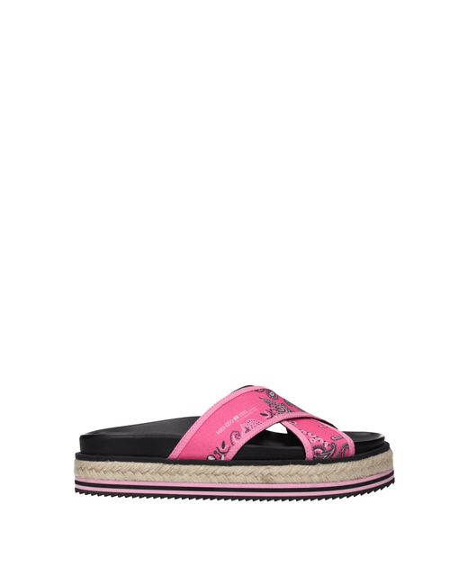 KENZO Slippers And Hooves Fabric Fuxia in Pink for Men | Lyst