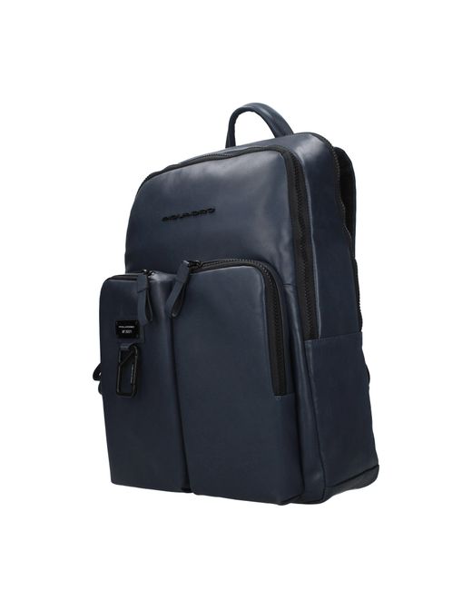 Piquadro Backpacks And Pouches Leather in Blue for Men | Lyst