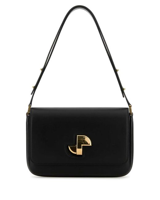 Patou Leather Le Classic Lock Shoulder Bag in Black for Men | Lyst