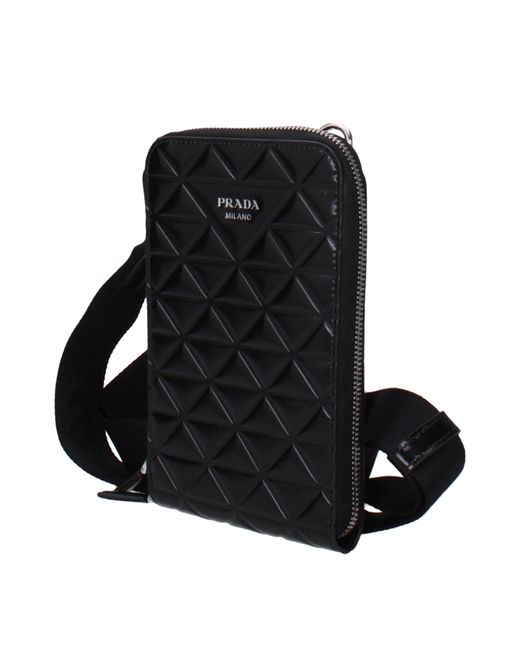 Prada Mobile Phone Holder Skin in Black for Men | Lyst